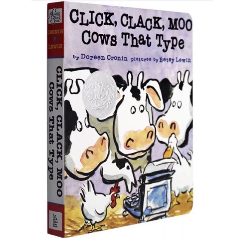 正版精裝 Click, clack, moo cows that type 廖彩杏推薦 | 蝦皮購物
