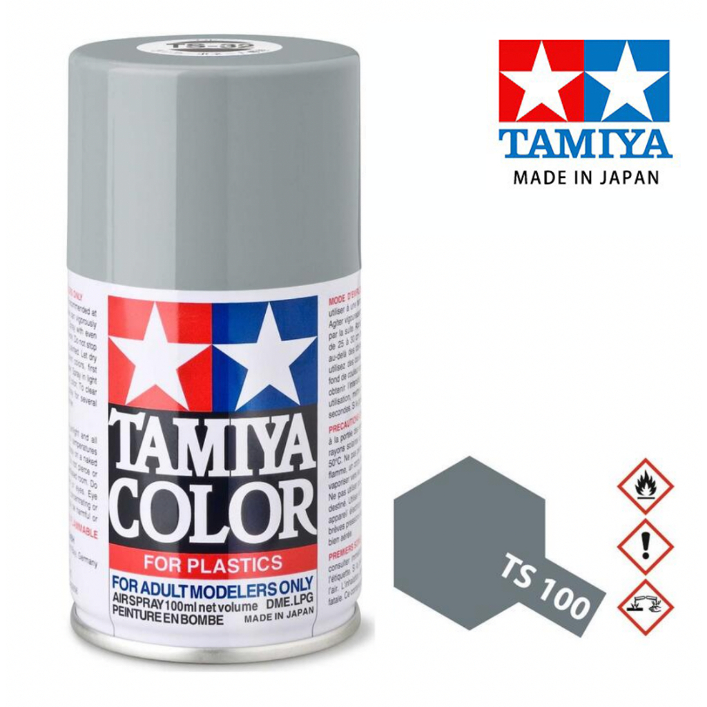 【模型屋】現貨 TAMIYA 田宮 模型 噴漆 噴罐 油性漆 85100 TS100 TS-100 亮槍金屬 槍鐵色 | 蝦皮購物