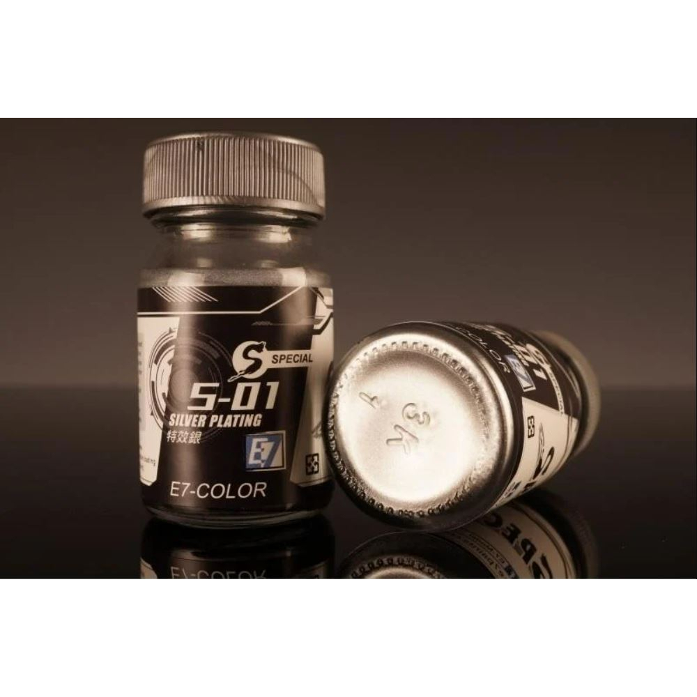 [HRS] 🎨現貨 E7 model S系列特殊漆 模型漆 電鍍銀 冷烤漆 硝基漆 金油 硬化劑 介面漆 | 蝦皮購物