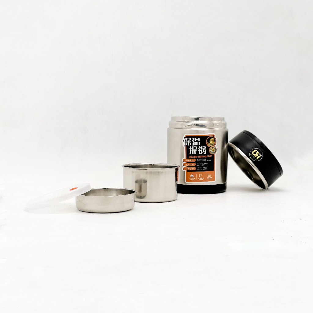 【出清】不鏽鋼保溫提鍋 1.9L/2.3L 分格 隔熱 保溫便當盒 保溫桶【侯大叔廚房】台灣現貨 代開發票 | 蝦皮購物