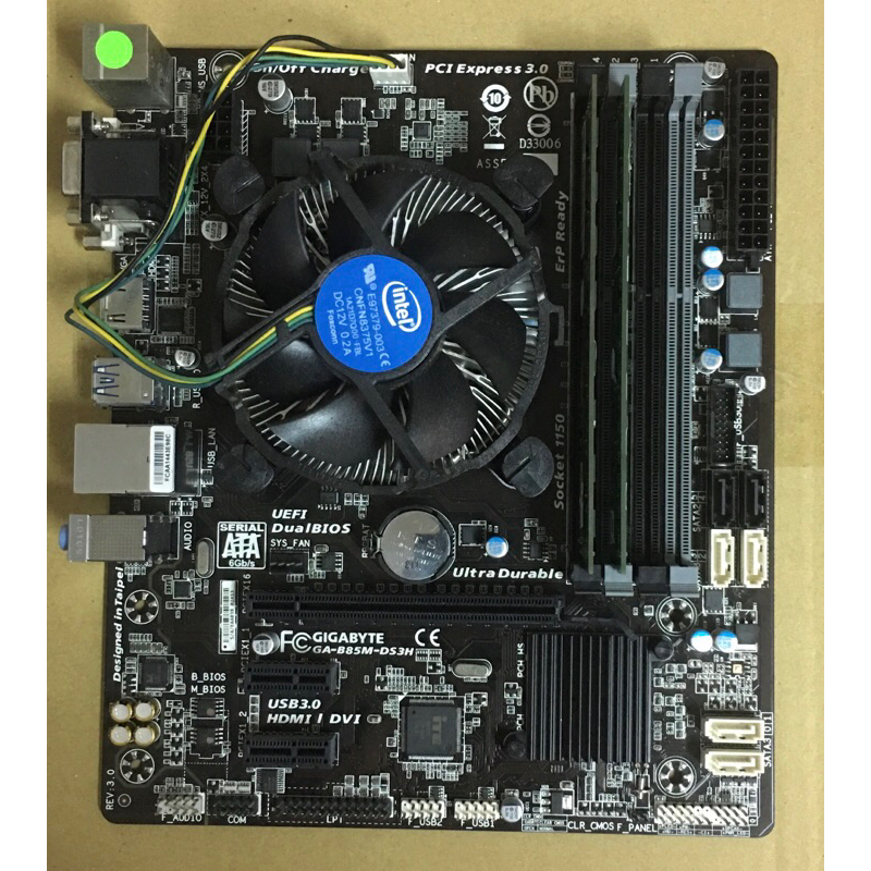 技嘉 GA B85M-DS3H+i5-4460 i5-4590 i7-4770+8G 16G | 蝦皮購物
