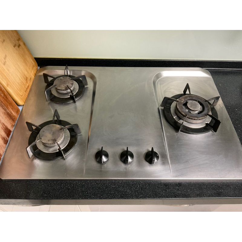 二手瓦斯爐-【林內牌】RB-H301S瓦斯爐/ 三口不銹鋼檯面防漏瓦斯爐-限自取。 | 蝦皮購物