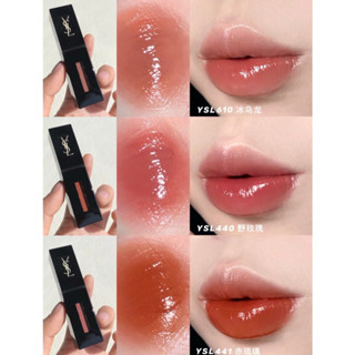 Y.A🌸 新色 YSL 441 440 610 407 416 黑管 奢華緞面漆光唇釉 唇膏 口紅 | 蝦皮購物