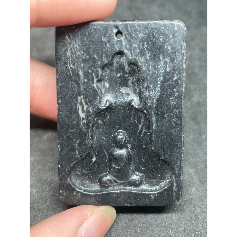 P1172 天然泰國龍宮舍利原礦 龍宮舍利 黑金剛舍利 墜子 已打孔 雕刻 崇迪佛 無相佛 | 蝦皮購物