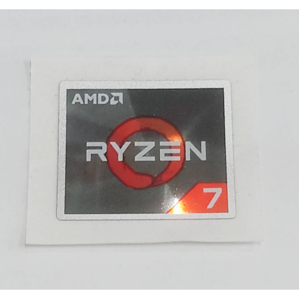 Amd RYZEN 7 R7 標誌貼紙貼紙 原廠貼紙 全新品 二款隨機出 | 蝦皮購物