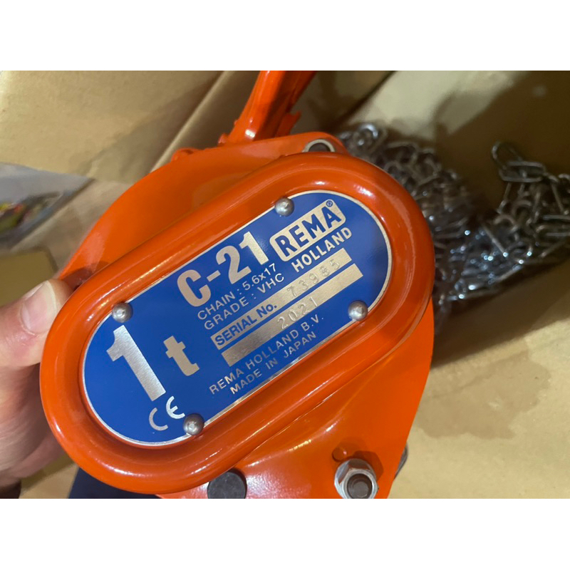 全新日本製 REMA HOLLAND C21 hand chain hoist手拉式吊車 手搖吊車 1T 3m | 蝦皮購物