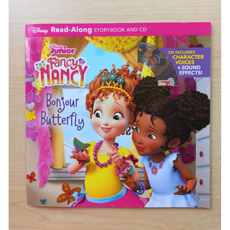 Disney Junior Fancy Nancy Bonjour Butterfly storybook and CD | 蝦皮購物