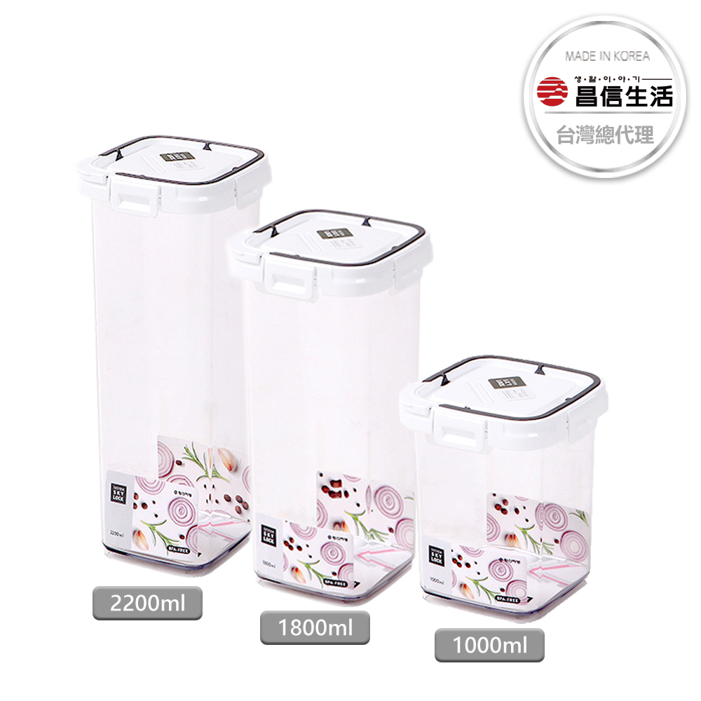 【韓國昌信生活】SKYLOCK密扣天窗式保鮮盒(1000m/1800ml/2200ml) | 蝦皮購物