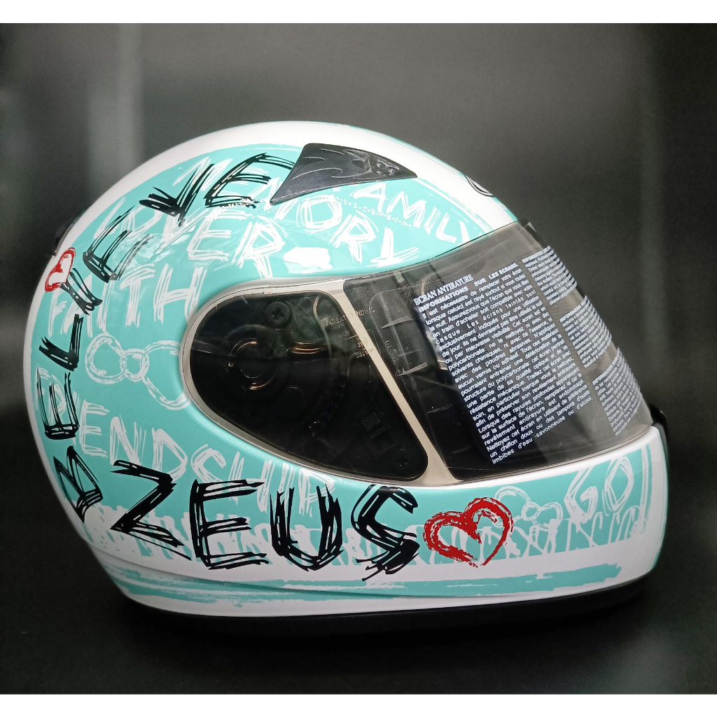 瑞獅 ZEUS ZS-2000C 彩繪 F60 安全帽 全罩 白紅 白藍 白綠 消光黑紅 消光黑藍 消光黑綠 | 蝦皮購物