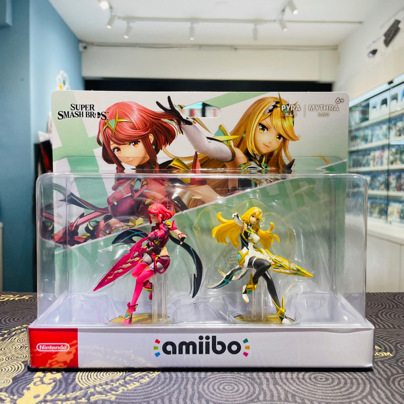 【四葉草電玩】全新未拆 正版公司貨 現貨switch amiibo 異度神劍 光&焰 PYRA MYTHRA 大亂鬥系列 | 蝦皮購物
