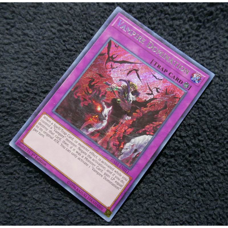 正版遊戲王 DASA-EN011 美英 斜鑽.吸血鬼的支配X1(NM近美品)=DBDS-JP011 | 蝦皮購物