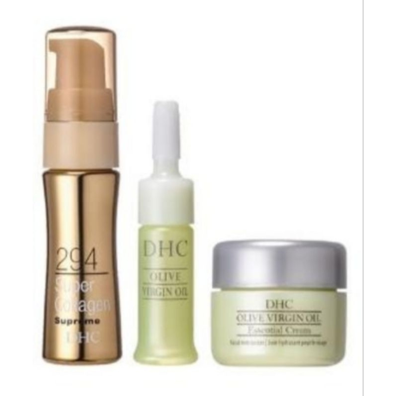 DHC 雙精華發光3件組 225元 ( 294超級胜肽14ml、純橄情煥采精華5ml、純橄情煥采精華霜10g) | 蝦皮購物