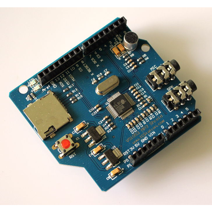 庫存不用等-【no】-台灣現貨--VS1053模組 VS1053 MP3模組開發板 帶功放 解碼板 板載錄音功能 W現 | 蝦皮購物