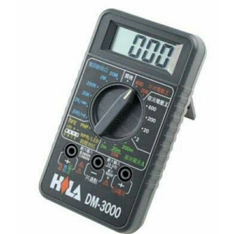 HILA海碁 學生電表 數位型三用電錶 DM-3000 數字三用電錶 | 蝦皮購物