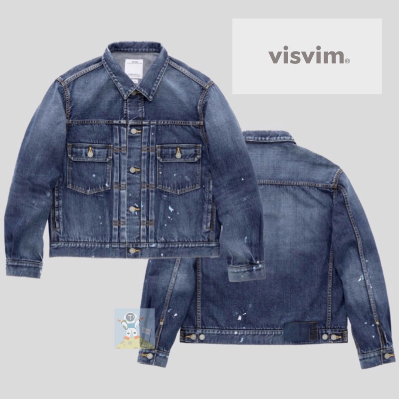 visvim 23AW SS 101 JKT DMGD-1010 水洗 潑墨 牛仔外套 夾克 | 蝦皮購物