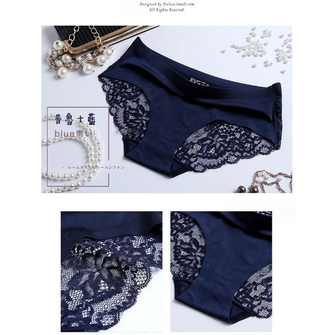 Onedays§♥冷豔美臀♥無痕純棉冰絲中腰蕾絲內褲 奢華珠光 涼感透氣 性感女內褲 三角褲 維多利亞的秘密款 C557 | 蝦皮購物