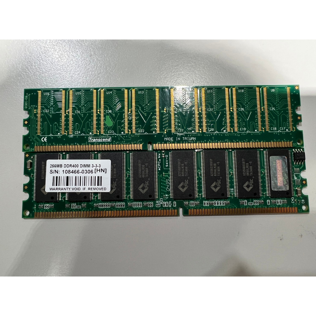 Tracend創見256MB DDR400 DIMM 3-3-3 記憶體 RAM 桌機用 | 蝦皮購物