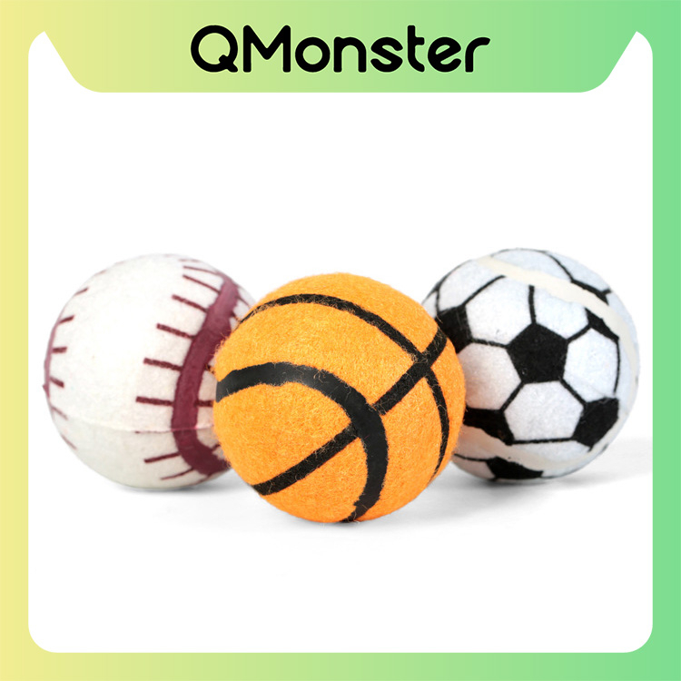 艾爾發寵物｜Q-BALLS 運動網球套裝 3入 狗狗玩具 狗玩具球 網球 玩具球 | 蝦皮購物