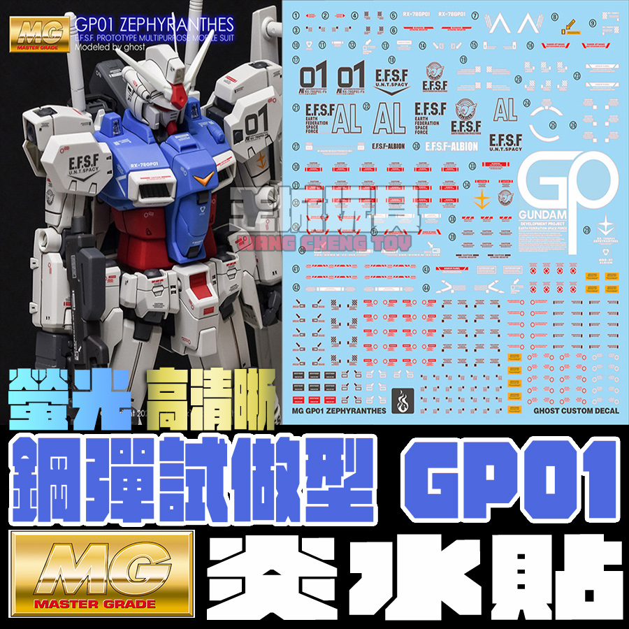 【大頭宅】炎水貼 MG 1/100 GP01 高清晰 專用水貼 CGMG60 | 蝦皮購物