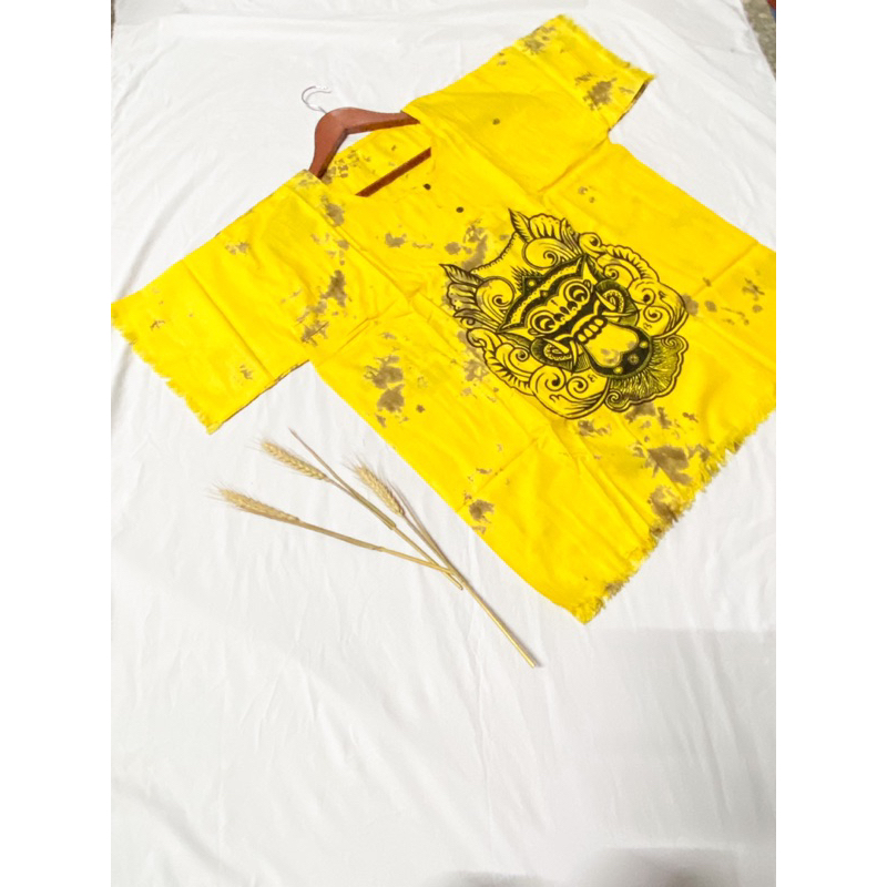 Baju Barong Bali Pria & Wanita Over Size warna Kuning | 蝦皮購物