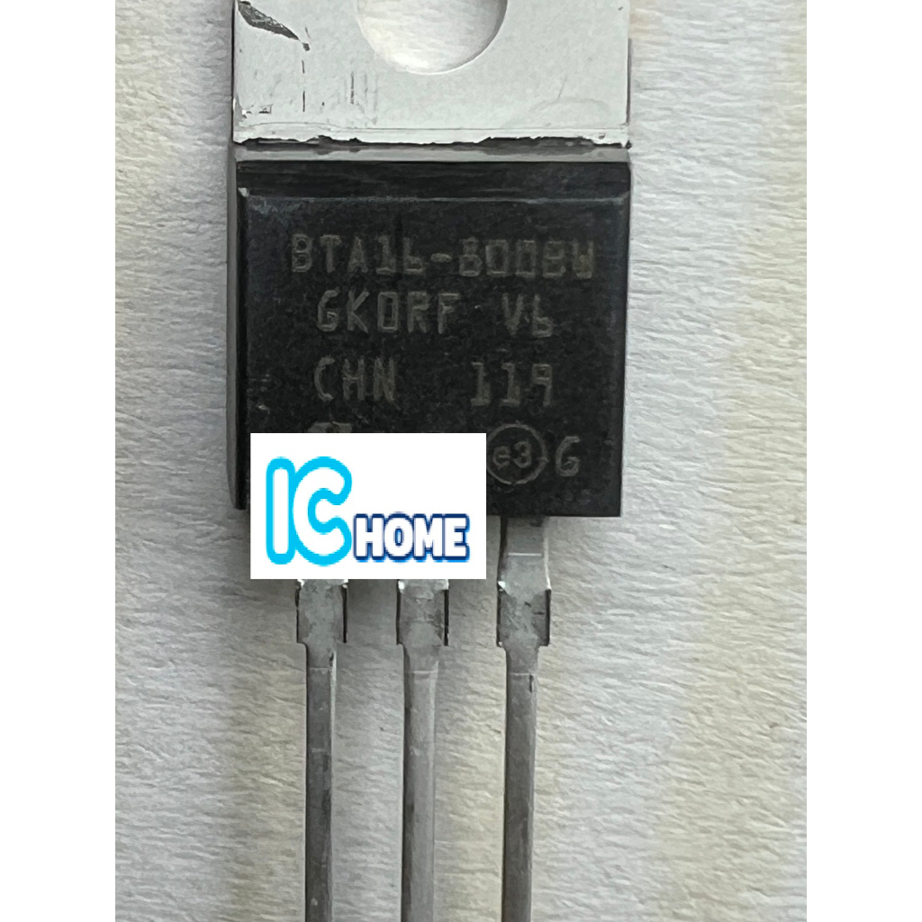 ICHOME 原裝 BTA16-800B 800V BTA16 16A TO-220 雙向可控硅 另有600V可選 現貨 | 蝦皮購物