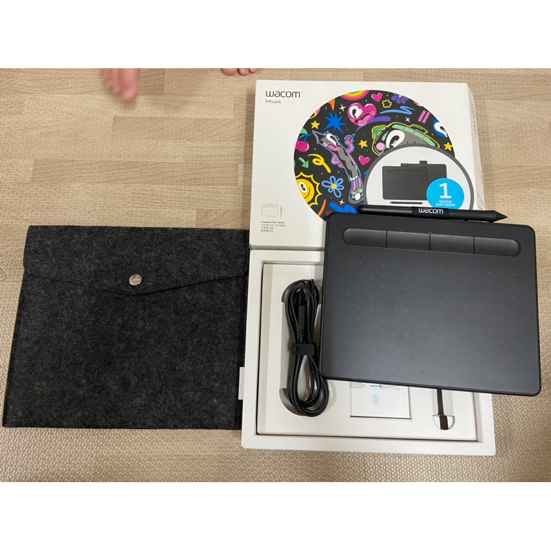 wacom intuos ctl4100 繪圖板附全新替換筆芯 視訊教學工具二手-台中可面交 | 蝦皮購物