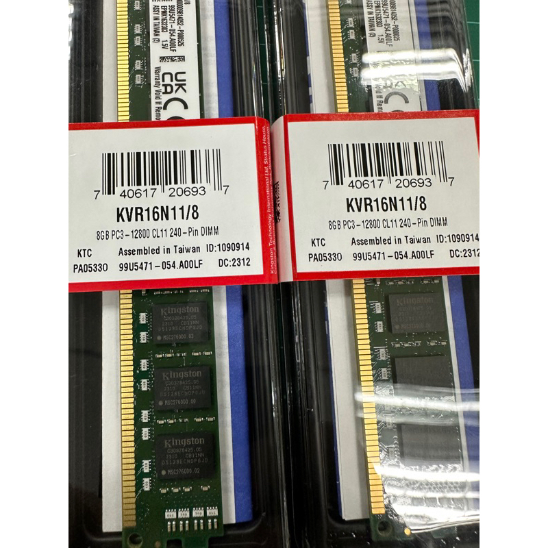 金士頓 DDR3 1600 8g 記憶體（pc) KVR16N11/8 | 蝦皮購物