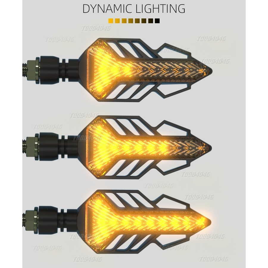 KRN 改裝 前+後 LED 方向燈 套組 流水式 序列式 方向燈 靈獸 流水燈 改裝方向燈 三陽 麒麟 BT 機車 | 蝦皮購物