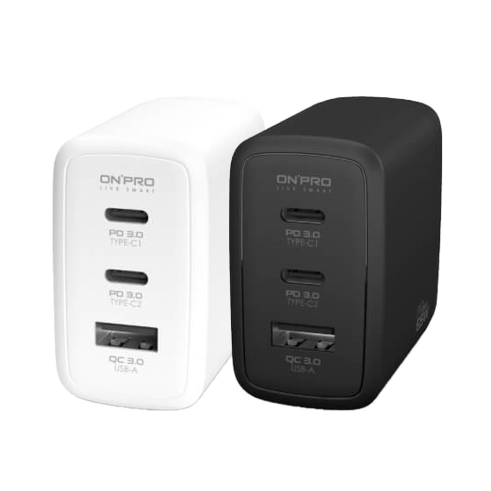 【ONPRO】UC-GaN PD65W Pro 3孔氮化鎵超急速快充電器 | 蝦皮購物