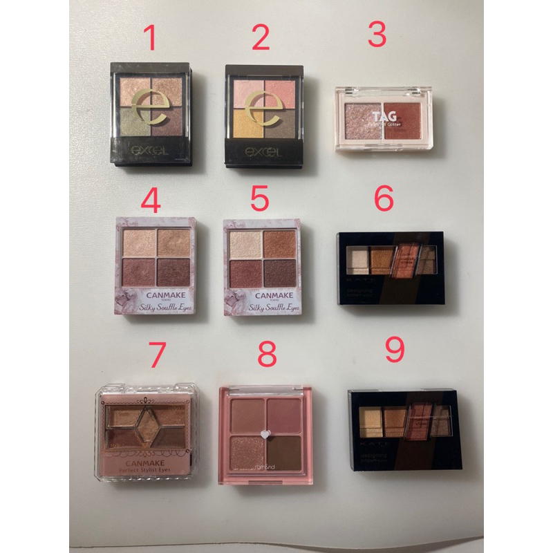 [二手]眼影 excel.Kate.CANMAKE.rom&nd.too cool for school | 蝦皮購物
