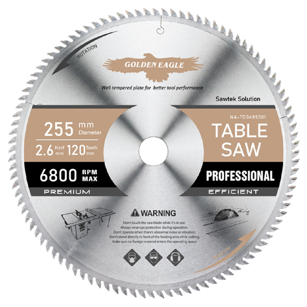 鷹牌鋸片 台灣鷹牌 金鷹專業切木-桌上型255mm x 2.6x25x120T ATB 高速切削 萬用鋸機【現貨+預購】 | 蝦皮購物