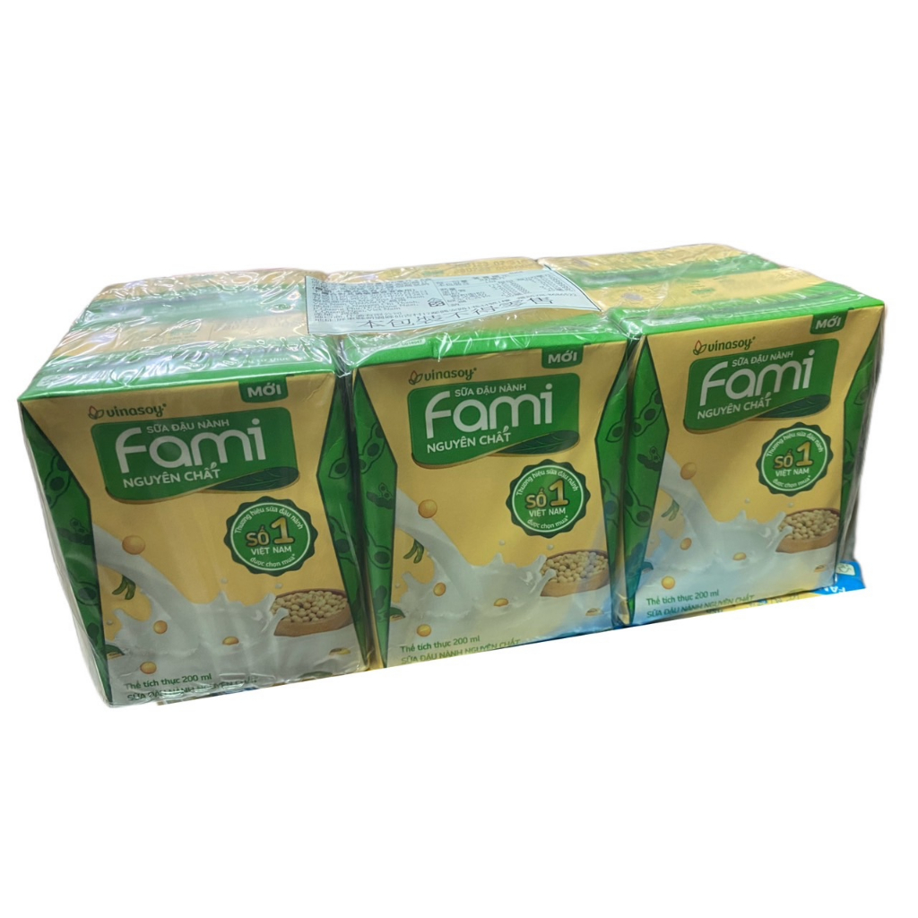 FAMI豆漿 越南豆漿 鈣營養豆奶 原質豆奶 含鈣豆奶 越南飲食 一組6*200ml | 蝦皮購物
