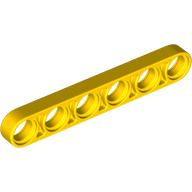 6170294 LEGO 樂高 28570 黃色 科技 薄臂 1X6 6X1 liftarm thin 1x6 | 蝦皮購物