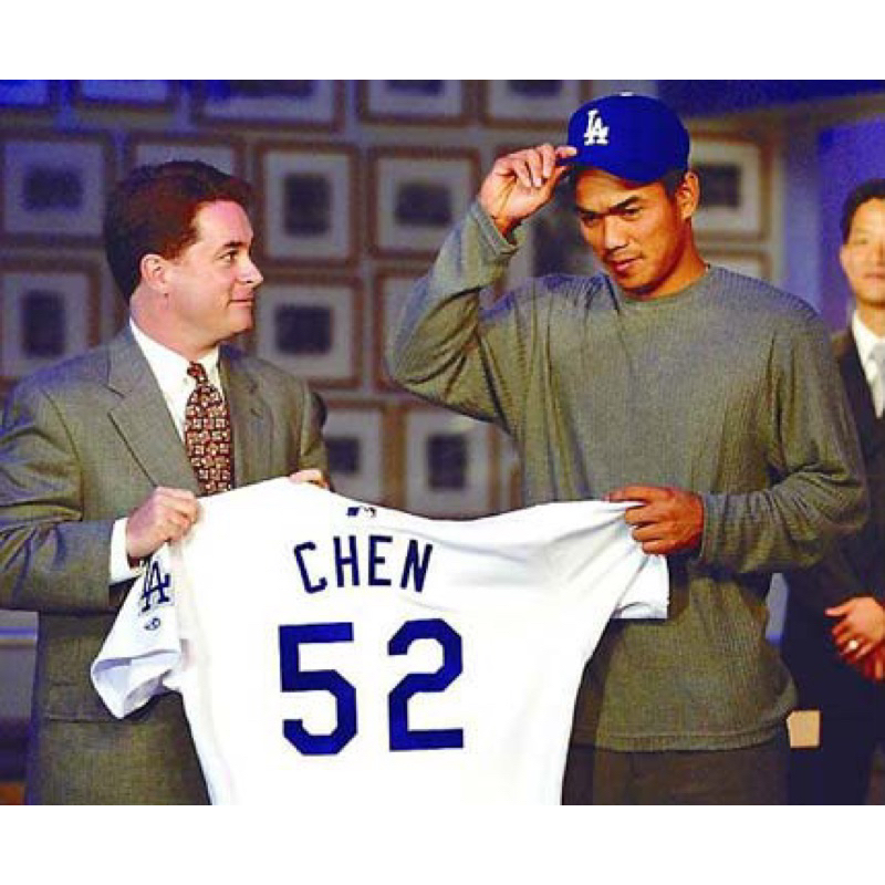 全新附吊牌 MLB 代購 背號T 陳金鋒 短T 洛杉磯道奇 NIKE 52 CHEN 電繡球衣 富邦悍將 Lamigo | 蝦皮購物