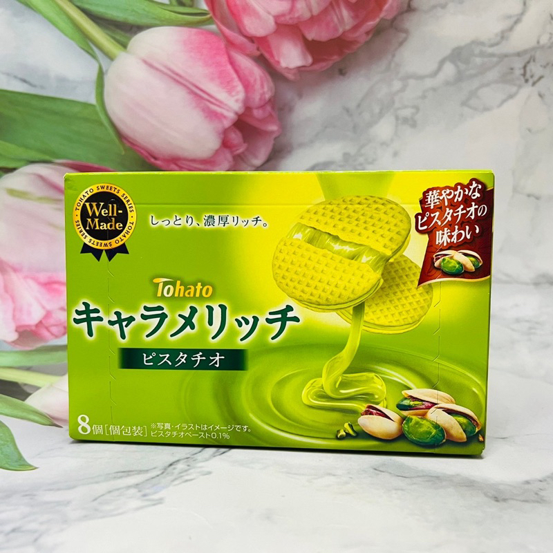 日本 Tohato 東鳩 微笑芝麻薄餅 72枚入 / 東鳩 開心果風味 夾心餅乾 84g | 蝦皮購物