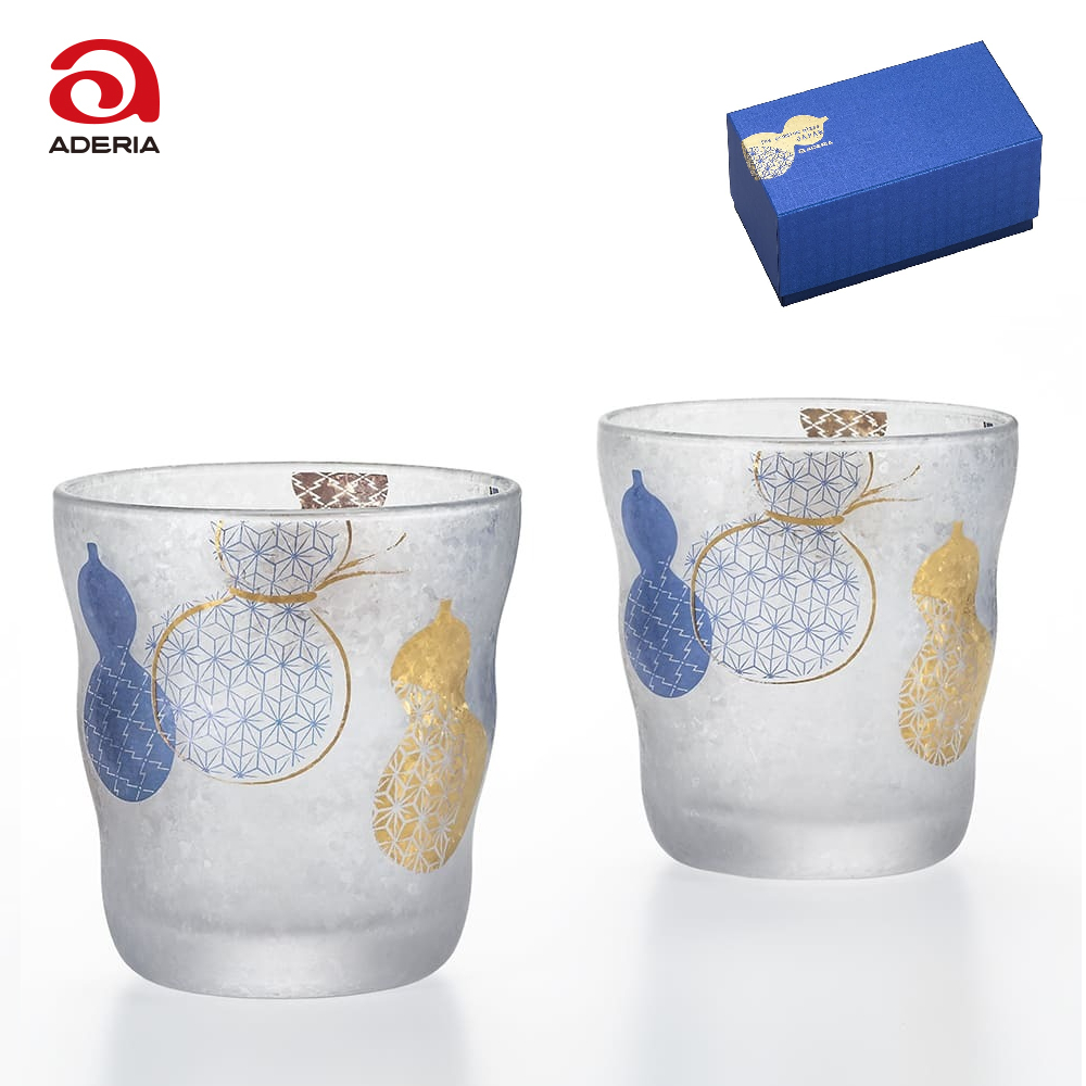 日本ADERIA 葫蘆對杯禮盒組-335ml/1組 威士忌杯 玻璃杯 金益合 | 蝦皮購物