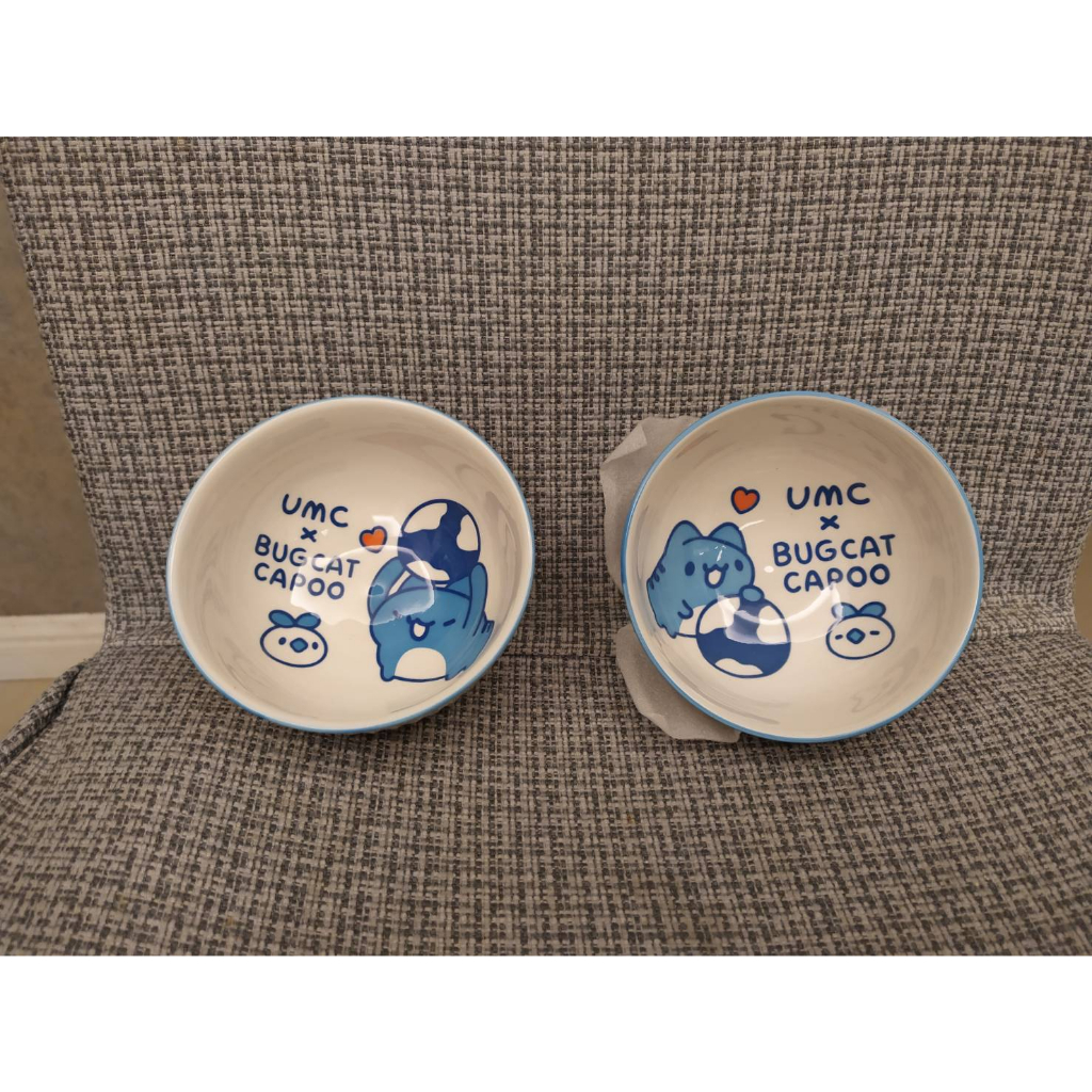 【蝦皮店到店】全新 當天出貨 UMCX咖波聯名限定 貓貓蟲 咖波貓UMC愛地球碗組 聯電 股東會紀念品 咖波碗 | 蝦皮購物