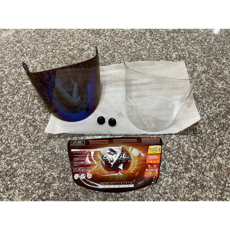 二手SOL 「27S」 電鍍、透明鏡片、鏡片螺絲 | 蝦皮購物