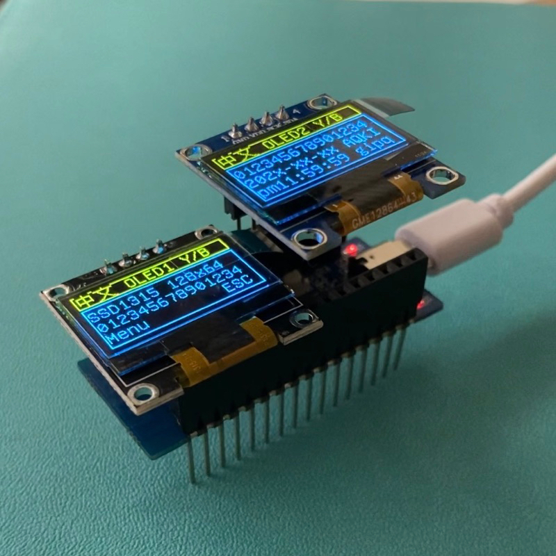 At♾ Oled開發板 128x64 0 96吋 Ssd1306 Ssd1315 支援arduino Stm32 蝦皮購物