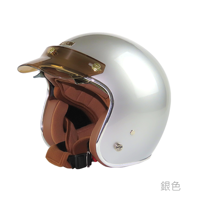 KK K-806B 華泰 晶淬涼感 墨鏡 騎士帽 復古帽 半罩 3/4罩 內墨鏡 安全帽 內襯可拆 | 蝦皮購物
