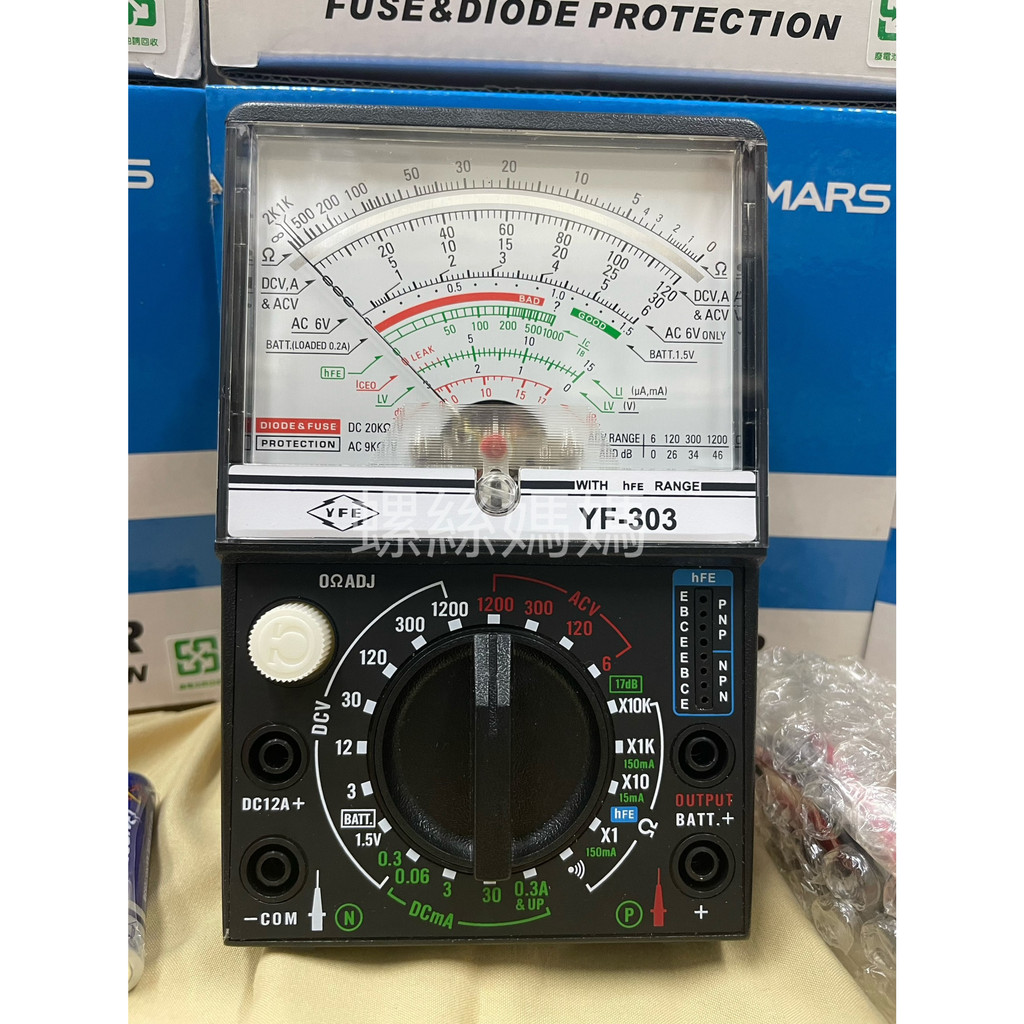 【蝦皮代開發票】TENMARS 泰瑪斯指針型 三用電表 YF303/YF-303 | 蝦皮購物