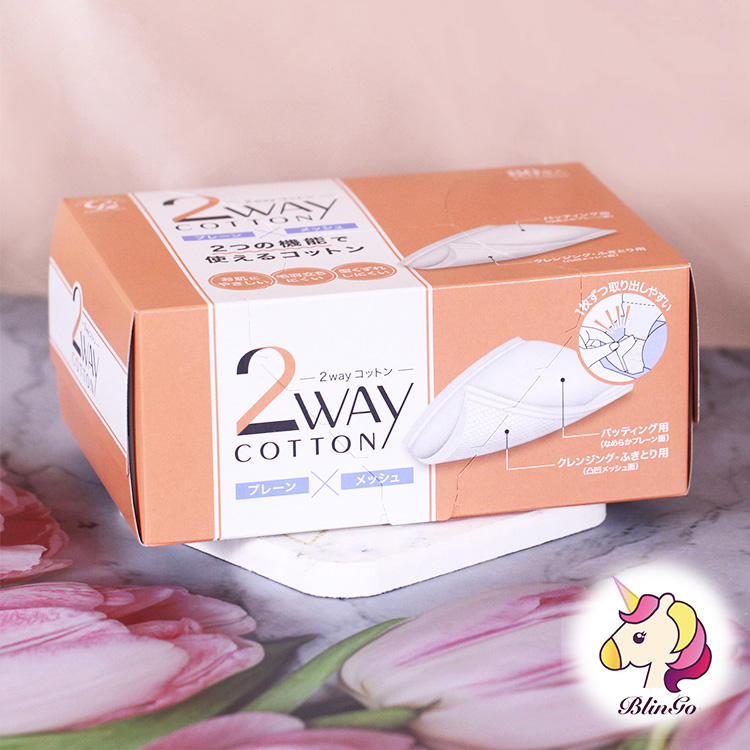 日本 Cotton-Labo 2 WAY 兩用淨顏化妝棉 80枚/盒 公司貨【繽紛購】 | 蝦皮購物