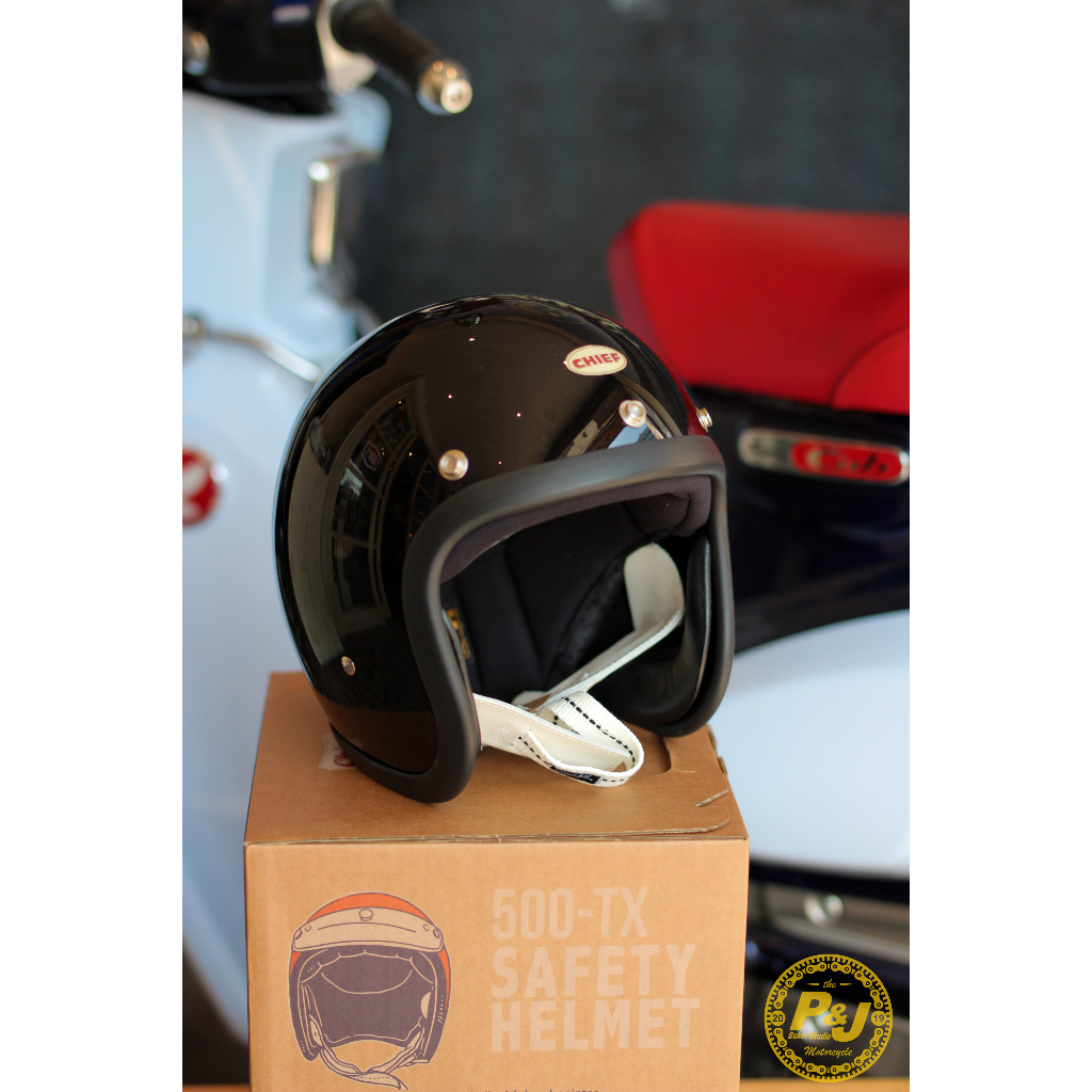 P&J 捷寶騎士部品 chief CHIEF 500-tx 復古 500tx 小帽體 復古鋼琴黑 | 蝦皮購物