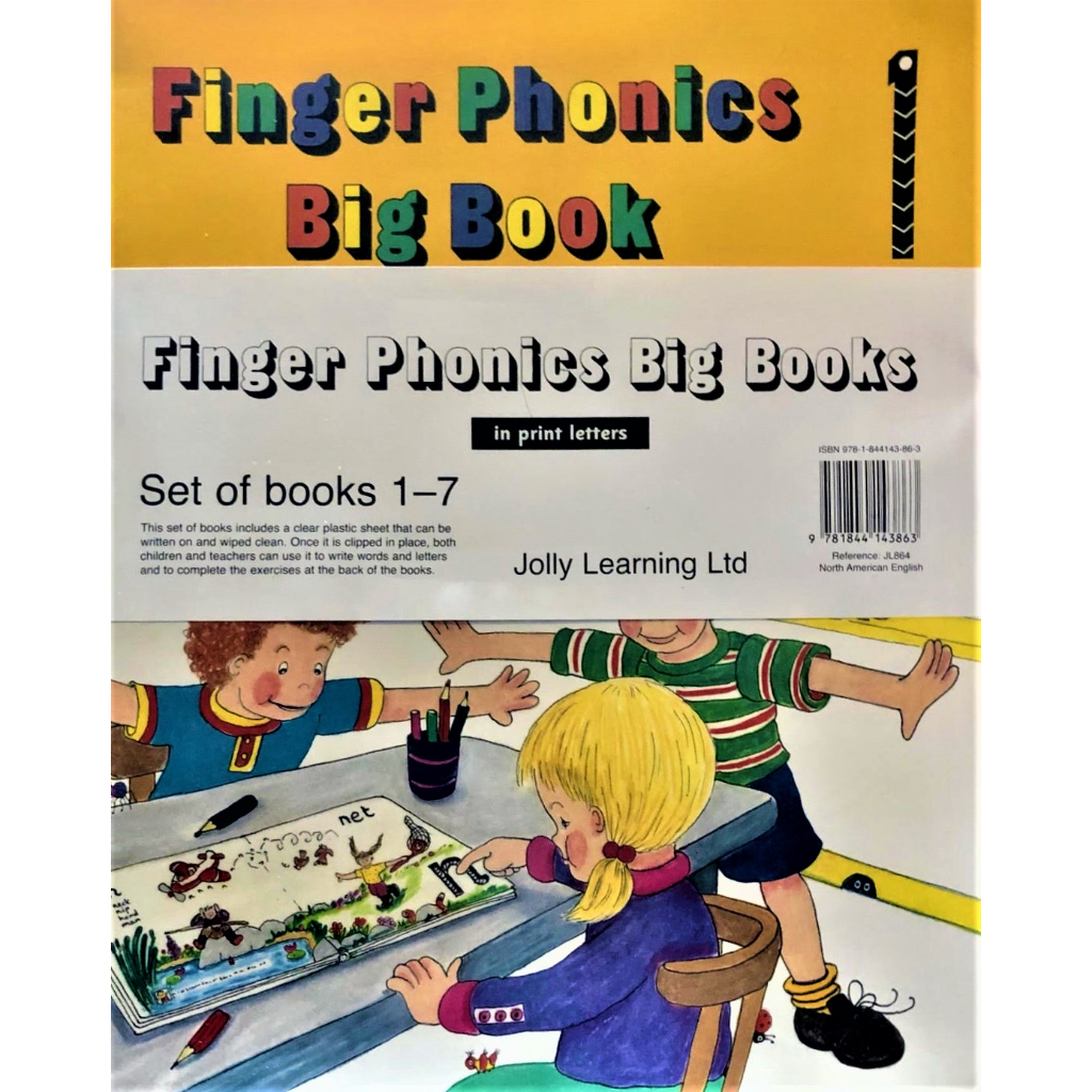 Finger Phonics Big Books 1-7/教學大書/美國正版in print letters字體 | 蝦皮購物