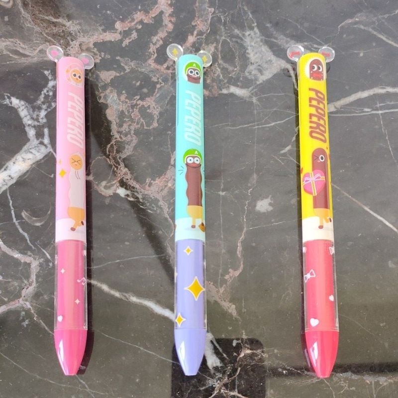 PEPERO FRIENDS 造型雙色原子筆5組[一組3入]（全新品）客訂請勿下單 | 蝦皮購物