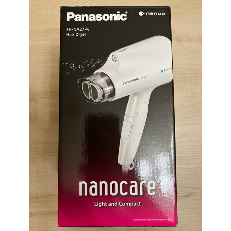 Panasonic 國際牌 EH-NA27-w 奈米水離子摺疊吹風機 三段溫控 白 | 蝦皮購物