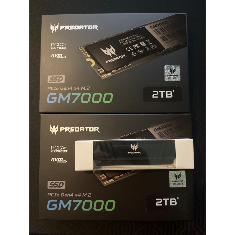 全新Acer Predator GM7000 2TB M.2 2280 PCIe Gen4x4 SSD固態硬碟(含散熱片 | 蝦皮購物