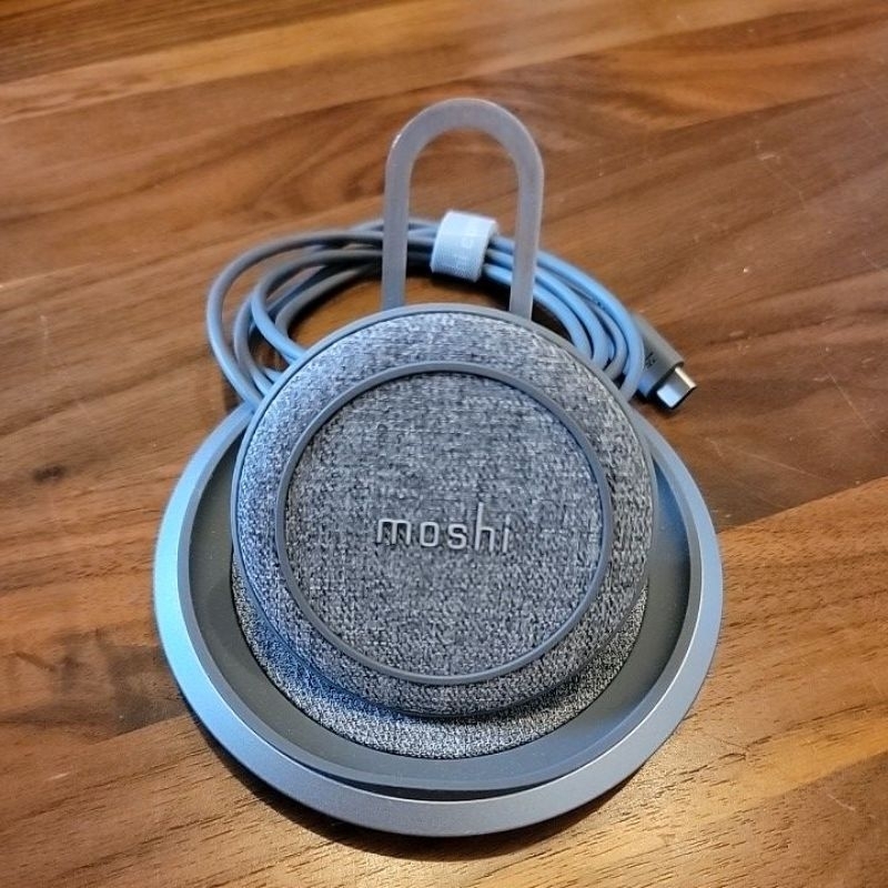[二手商品, 特價優惠] Moshi Lounge Q 直立可調式無線充電盤 裸裝 iStore台灣公司貨 | 蝦皮購物