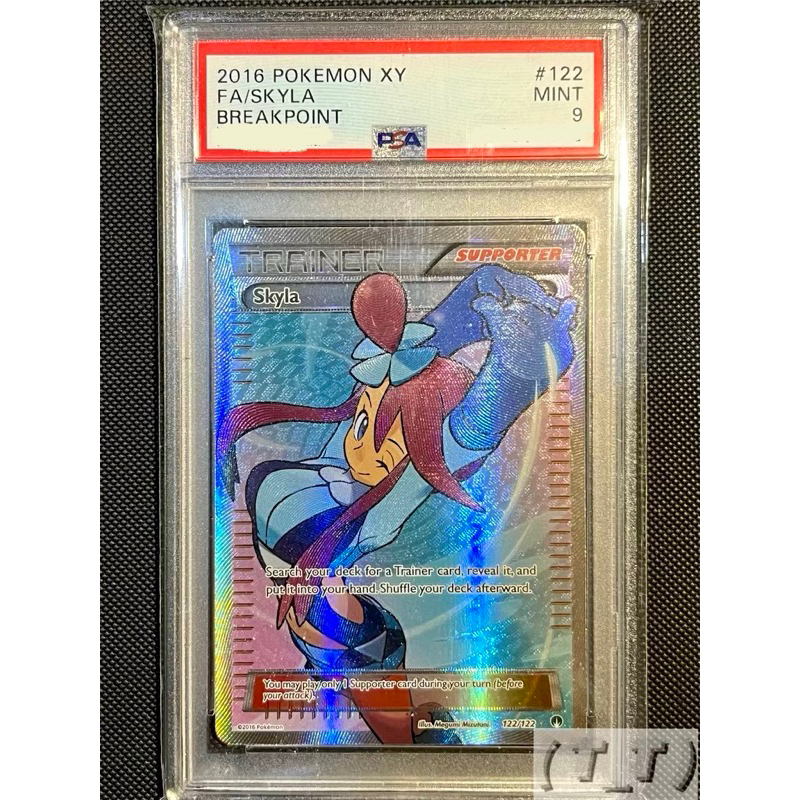 (T_T) 寶可夢 PTCG 國際版 英文版 美版 XY/122 Skyla 風露 全圖 SR PSA9 分 鑑定 | 蝦皮購物