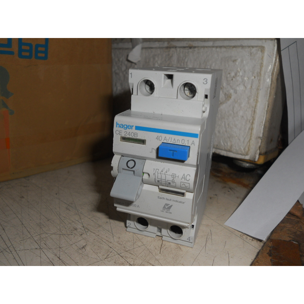HAGER 漏電斷路器 CE 240B 2P 40A (d1) | 蝦皮購物